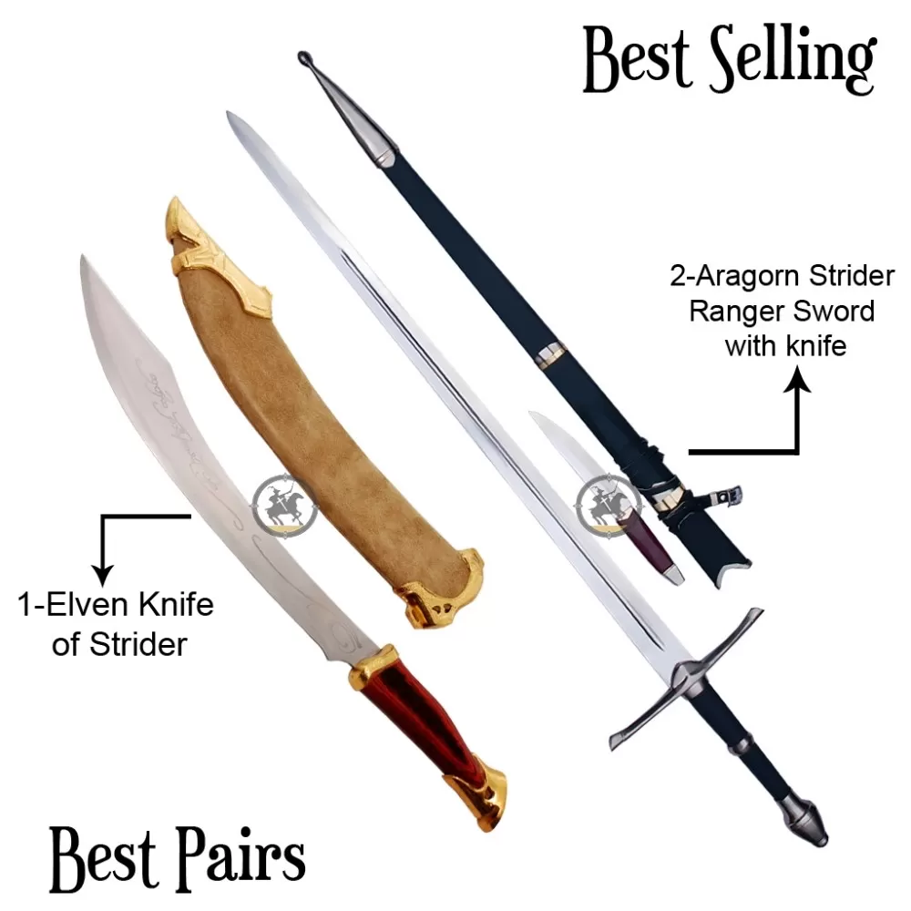 Elven Knife of Strider & Aragorn Strider Ranger Sword - SwordsKingdom