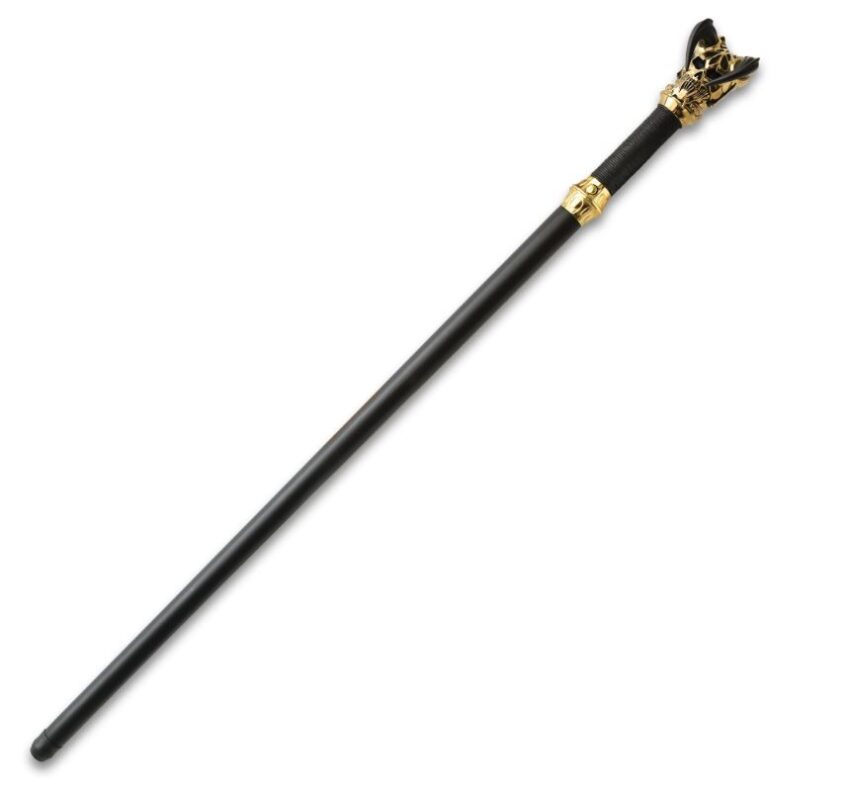 Kit Rae Vorthelok Forged Sword Cane - Gold Edition - SwordsKingdom