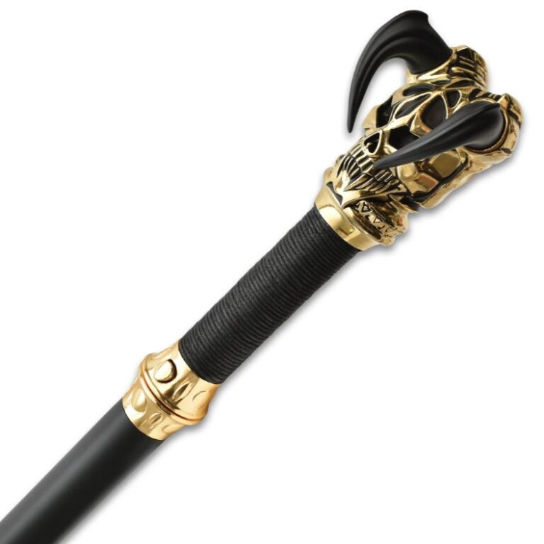 Kit Rae Vorthelok Forged Sword Cane - Gold Edition - SwordsKingdom