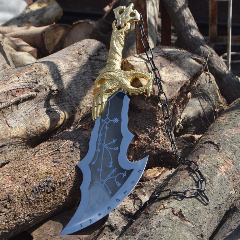 God of War Blades of Chaos Gold Finished - SwordsKingdom