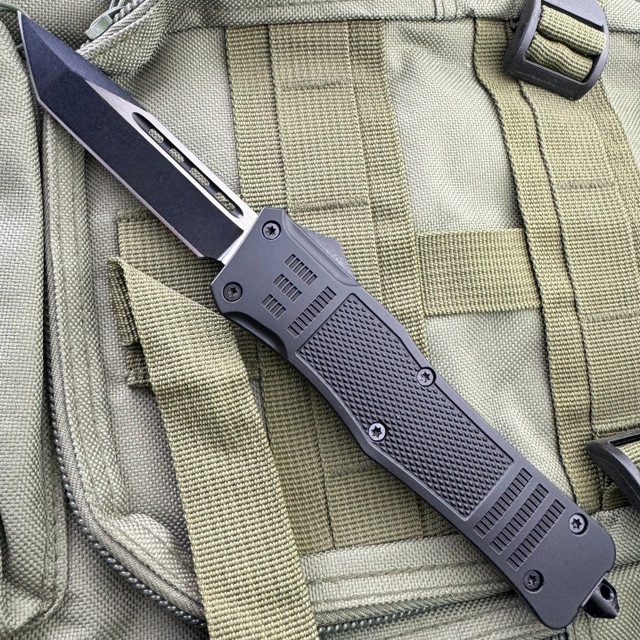 Phantom Dual Action OTF Knife – Tanto Blade Automatic Out-the-Front ...