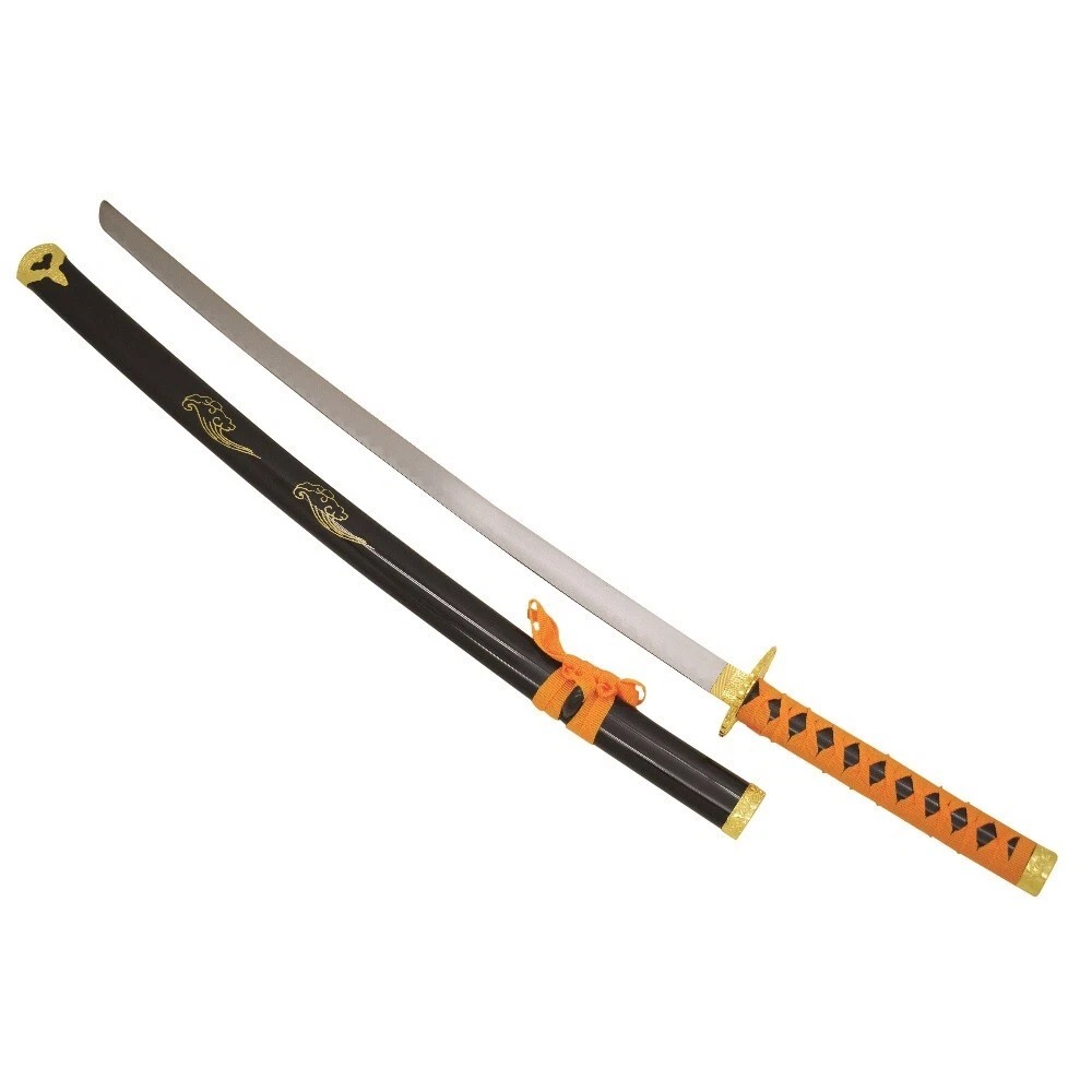 Two-Tone Golden Japanese Samurai Tactical 39" Katana Sword - SwordsKingdom