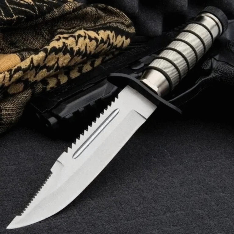 Tactical Rambo Survival Hunting Bowie 9.5" Knife - SwordsKingdom