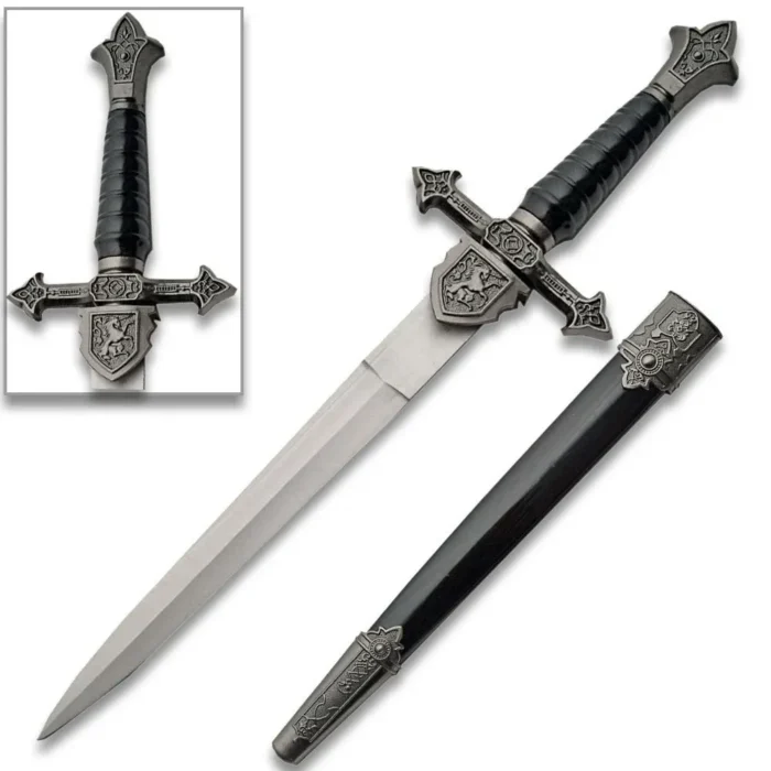 Royal English Medieval Style Dagger with Sheath - SwordsKingdom
