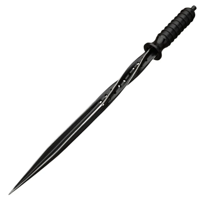 Titanium Spiral Dagger Sleek Tactical Fixed Blade Knife - SwordsKingdom